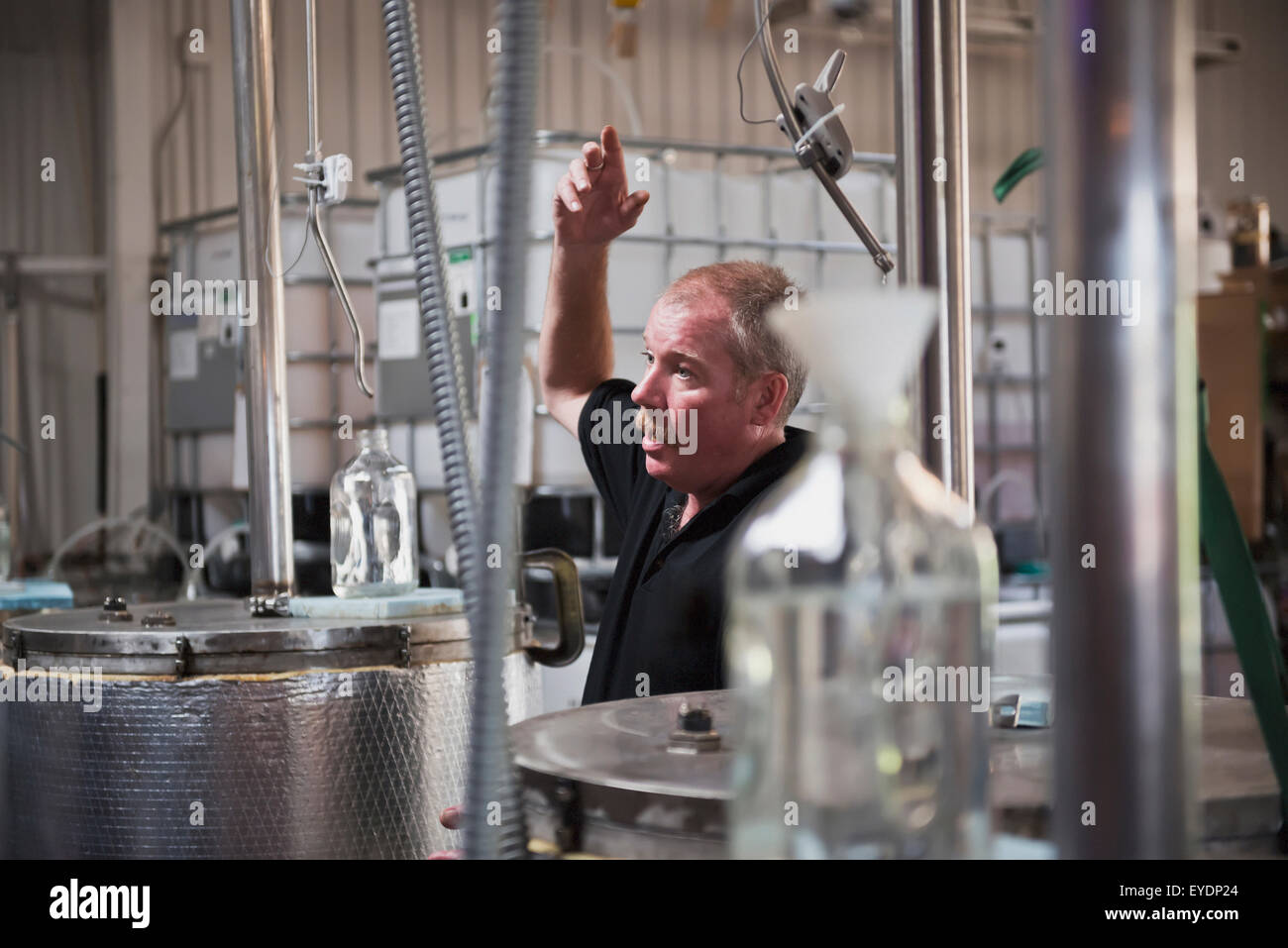 USA, Colorado, Founder and head distiller at Boulder Distillery and ...