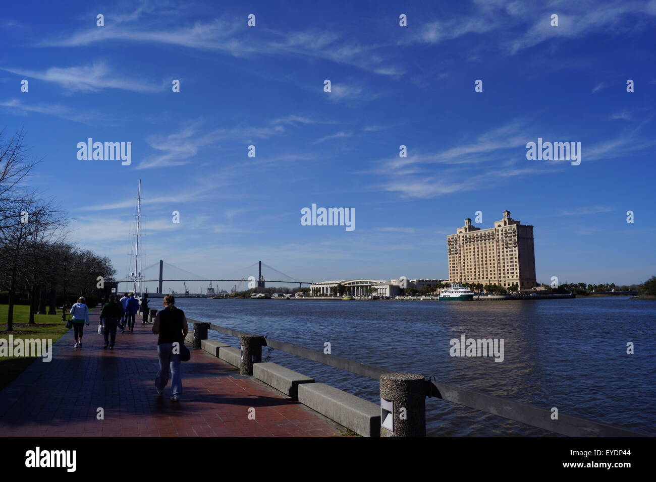 savannah georgia river Stock Photo - Alamy