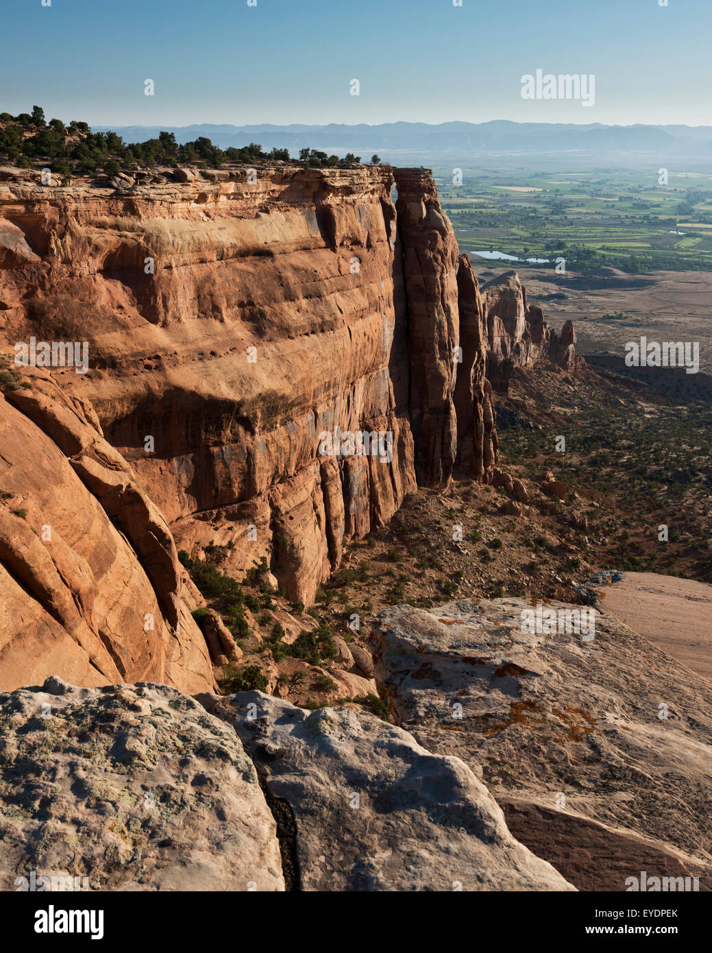 USA, Colorado, Magnificent views of sheer rock canyons and red ...