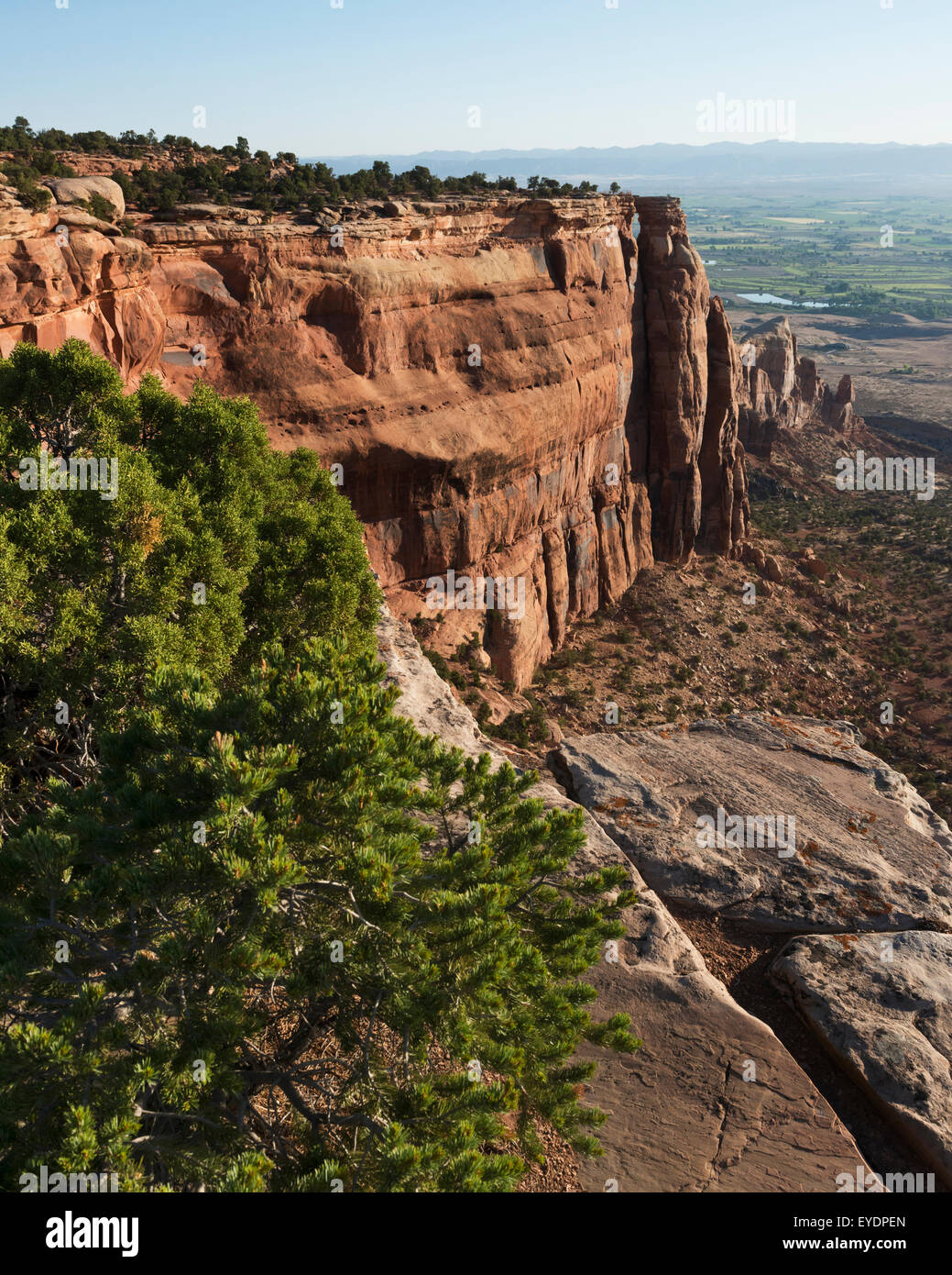 USA, Colorado, Magnificent views of sheer rock canyons and red ...