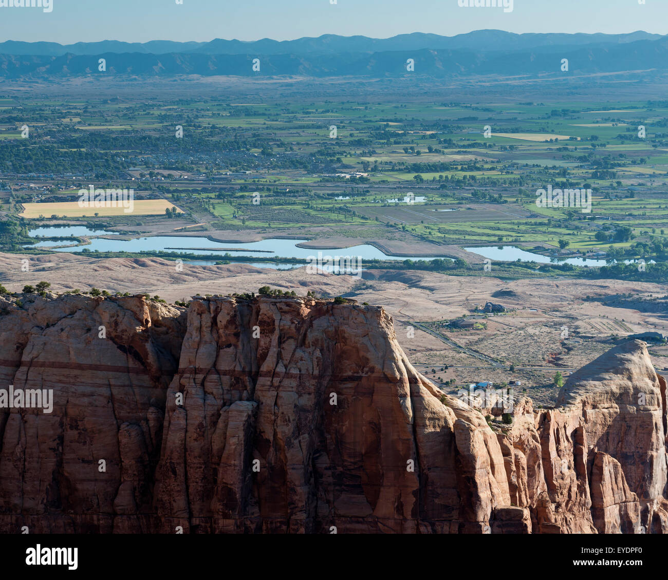 USA, Colorado, Magnificent views of sheer rock canyons and red ...