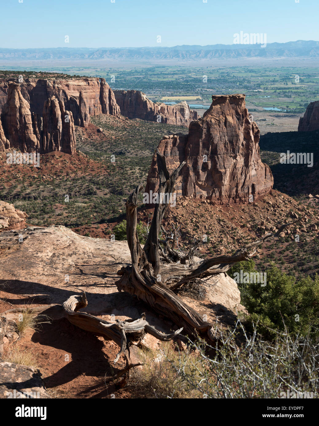 USA, Colorado, Magnificent views of sheer rock canyons and red ...