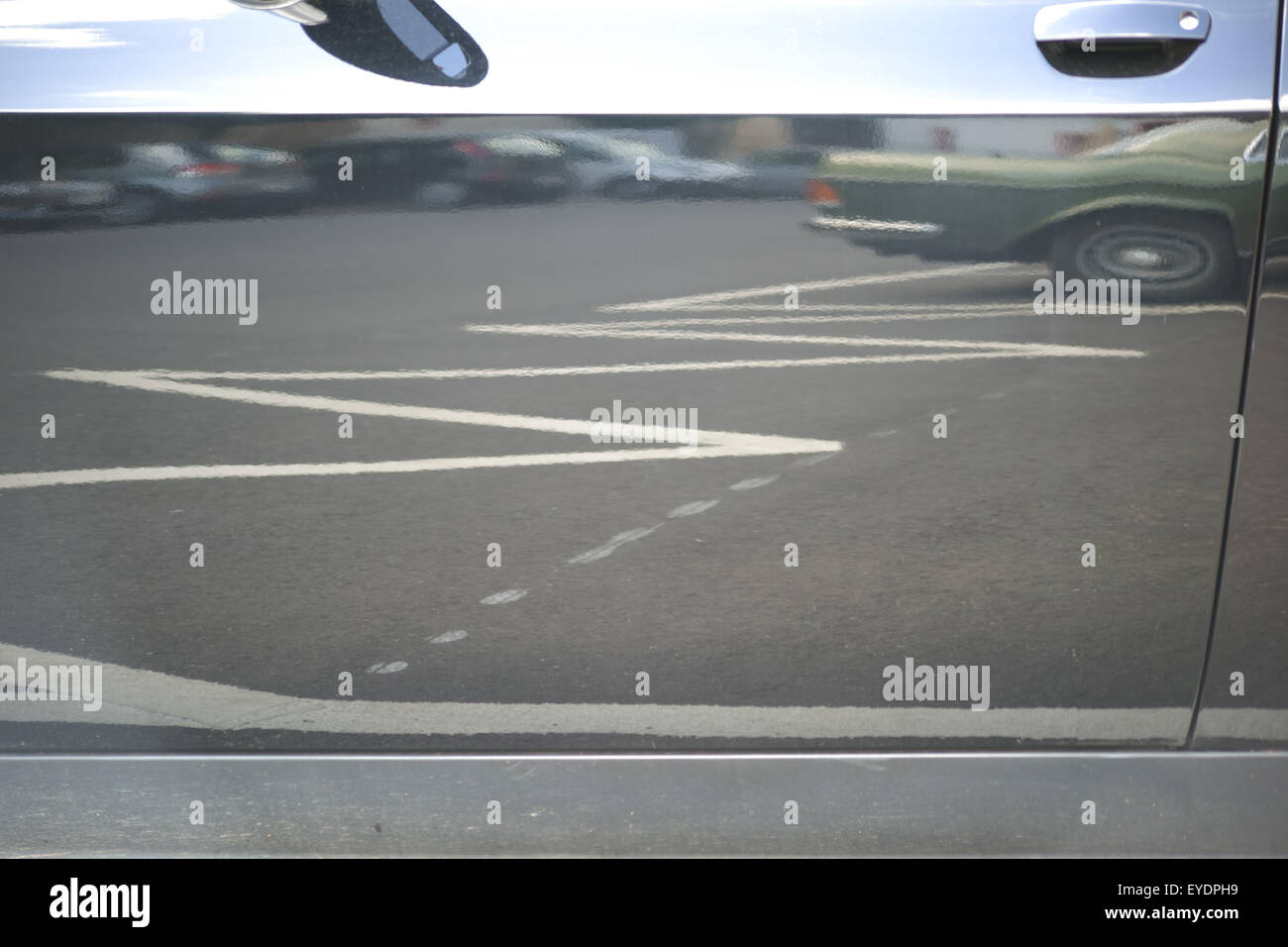 Reflections on the car Stock Photo - Alamy