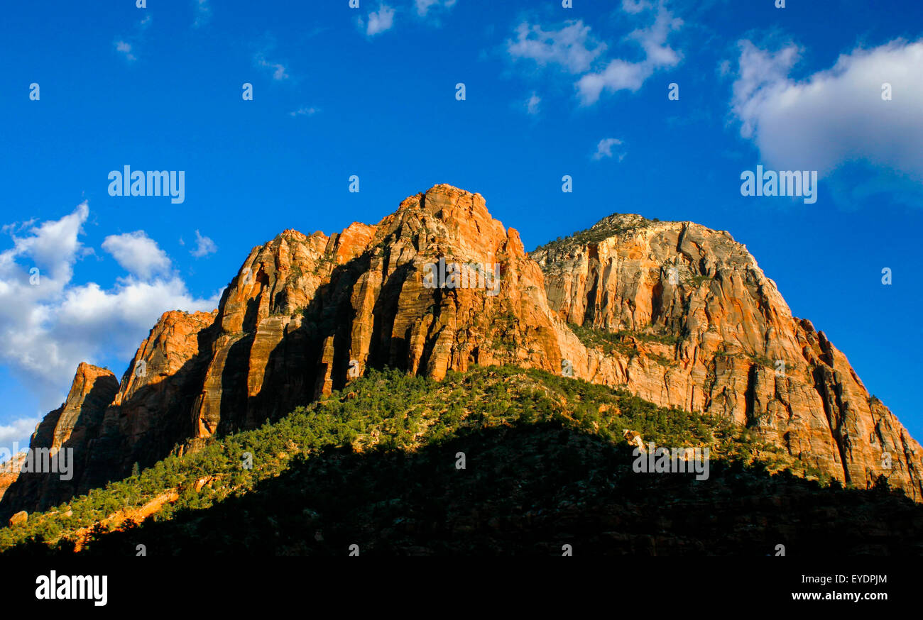 Impressive mountain in Zion National Park, Utah Stock Photo - Alamy