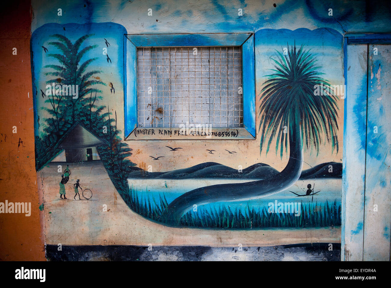 Hand painted sign; Kenya Stock Photo - Alamy