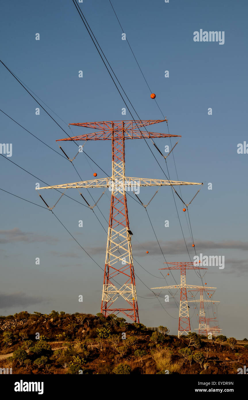 Electricity Power Pylon Stock Photo - Alamy