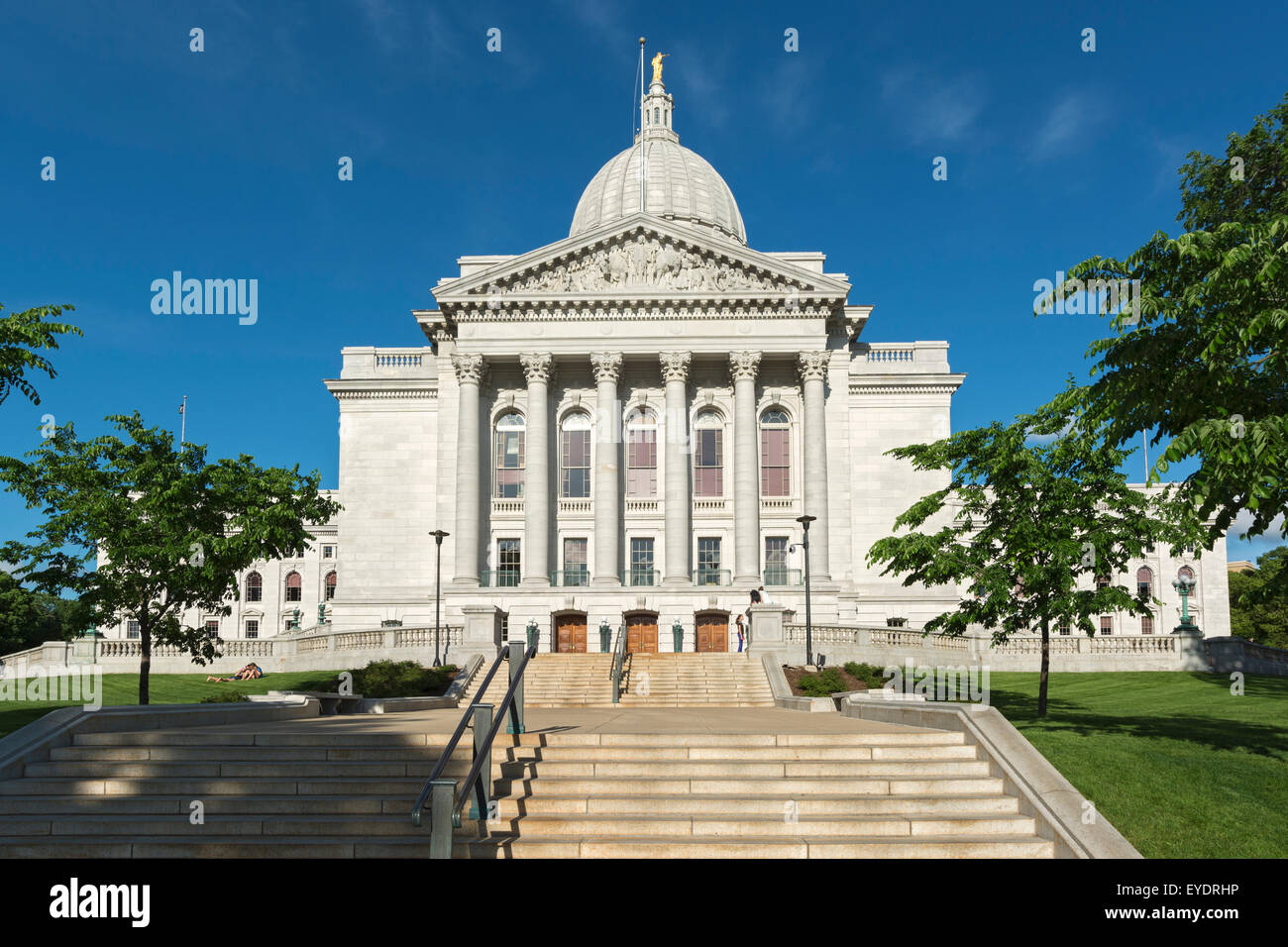 Wisconsin, Madison, Wisconsin State Capitol, completed 1917 Stock Photo ...