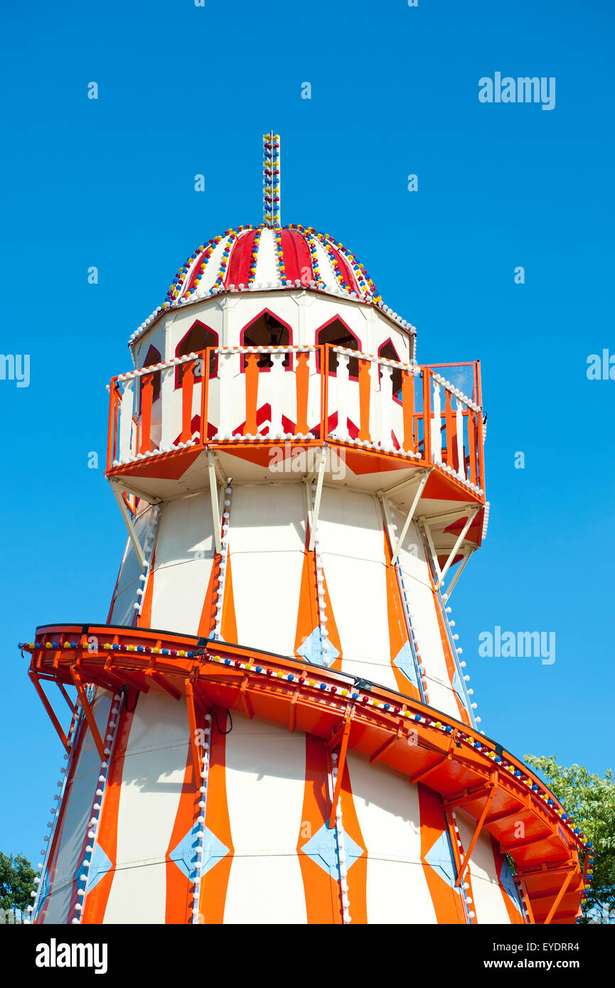 Fun Fair Tower At Lovebox Festival In Victoria Park, London, Uk Stock ...