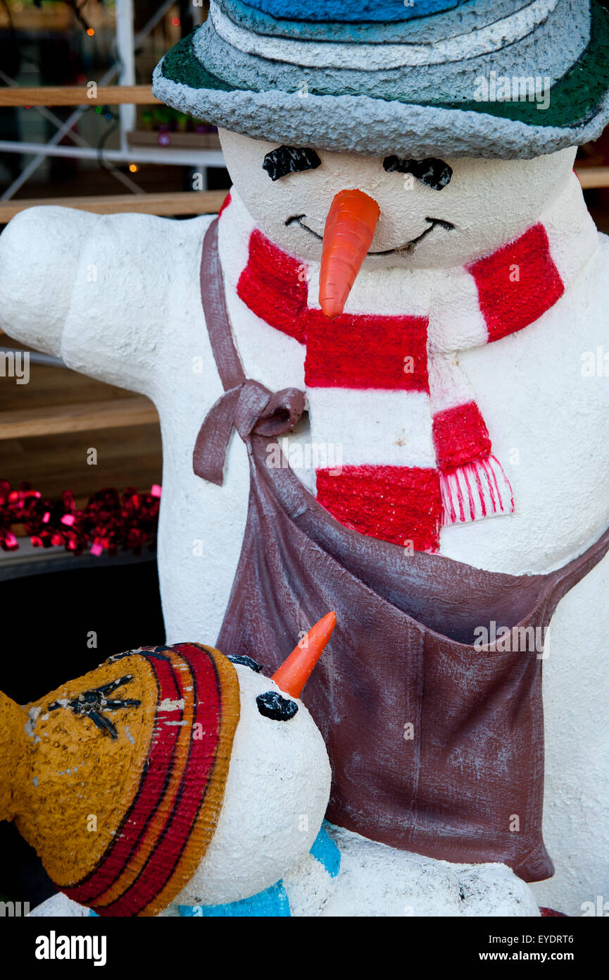 Snowman In Hyde Park, Winter Wonderland, London, Uk Stock Photo - Alamy