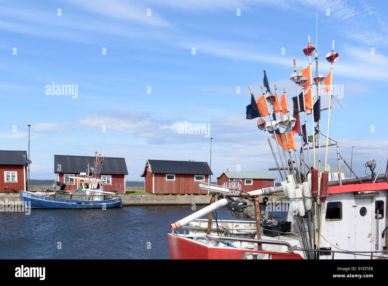 port of Gräsgårds Hamn, Isle if Öland, province Kalmar, Sweden Stock ...