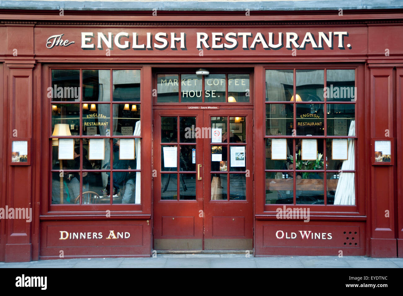 The English Restaurant In Spitalfields Market, East London, London, Uk ...