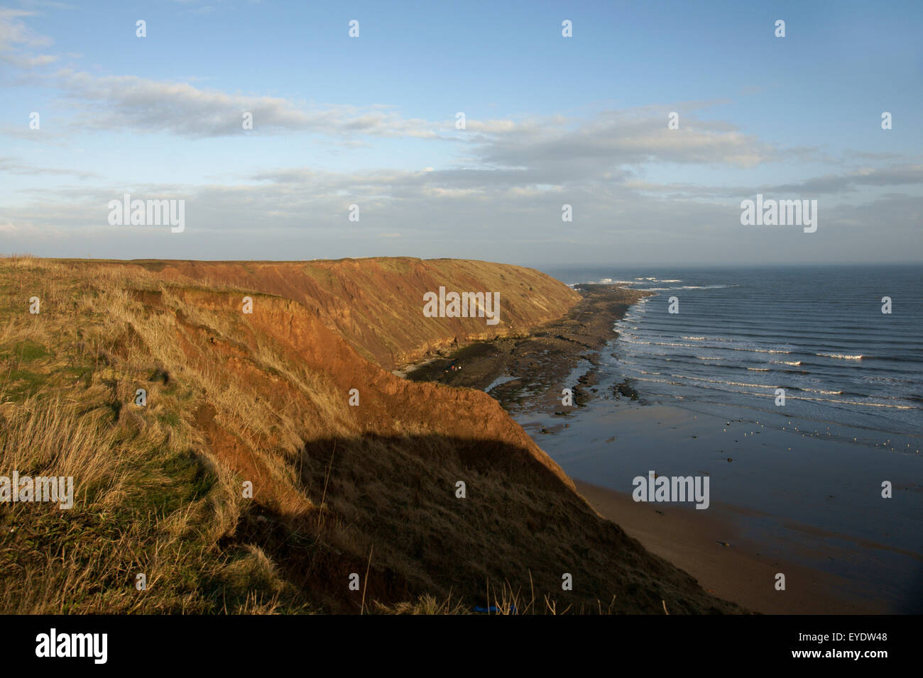 Filey Brig, a distinctive feature of the Yorkshire Coast; Filey ...