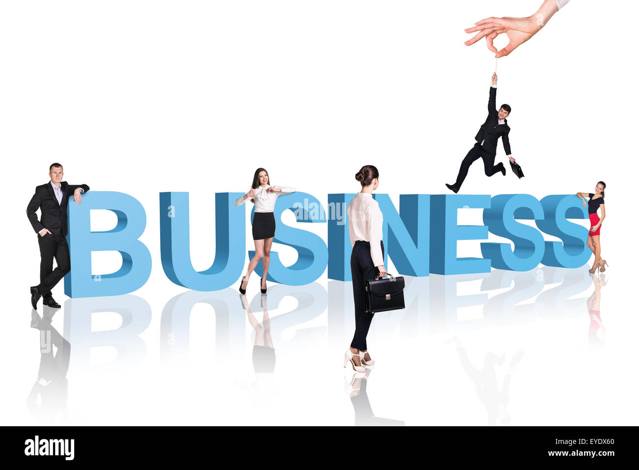 Business - professionals stay close to text Stock Photo - Alamy