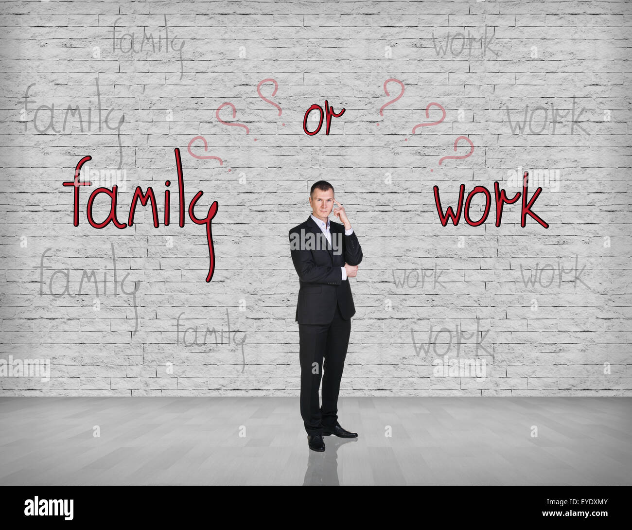 Businessman work family hi-res stock photography and images - Alamy
