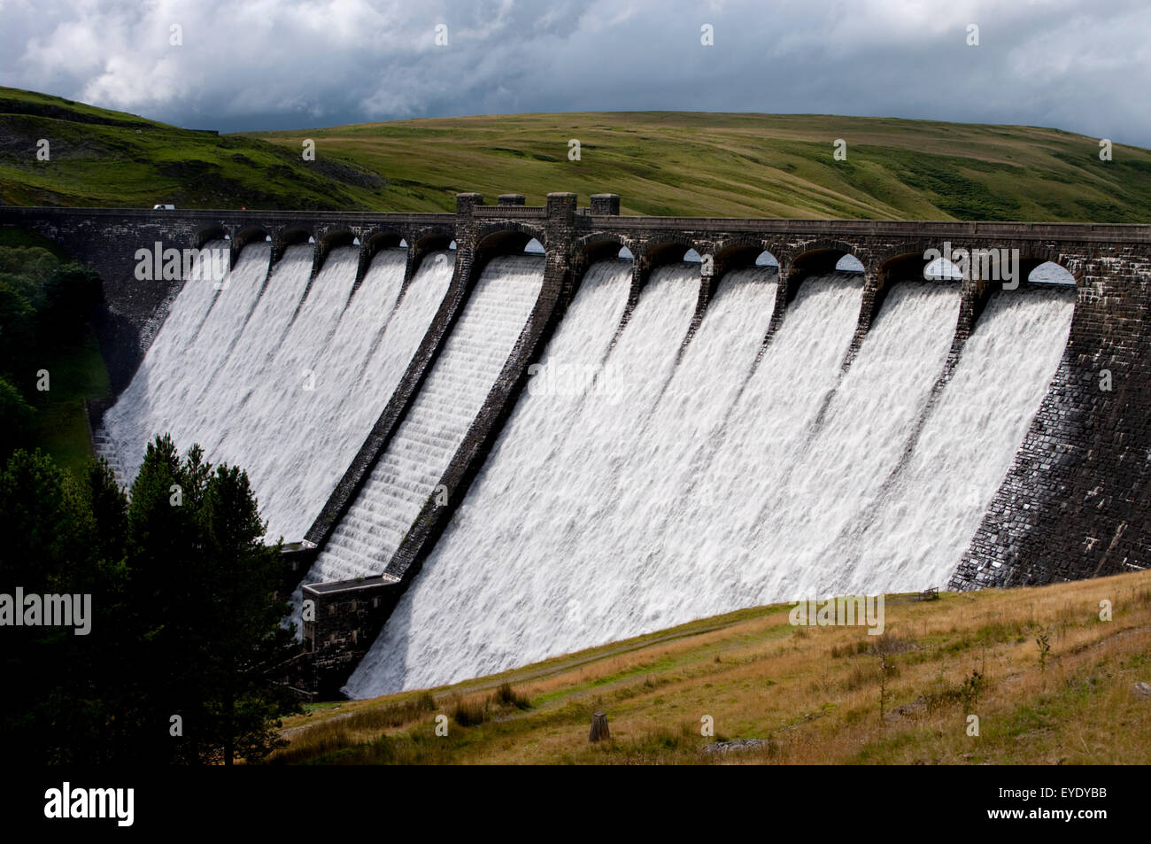 Dam, Elan Valley, Wales, Uk Stock Photo - Alamy