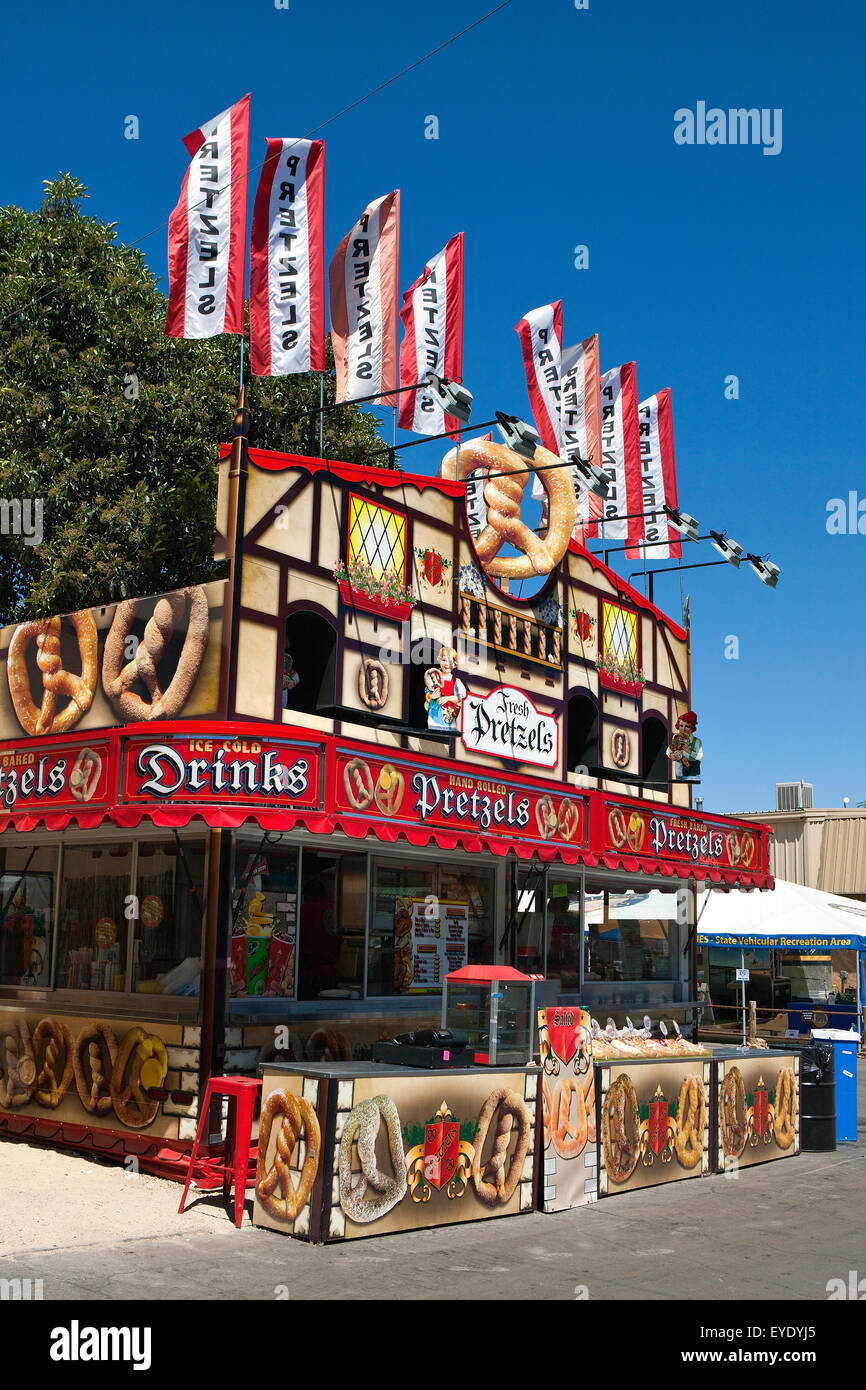 Pretzel stand at the California Mid State Fair, Paso Robles, California ...
