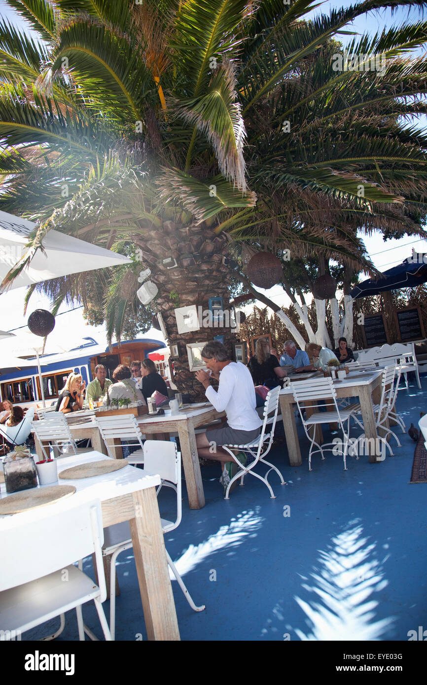 South Africa, Cape Town, Outdoor Dining; Kalk Bay Stock Photo - Alamy