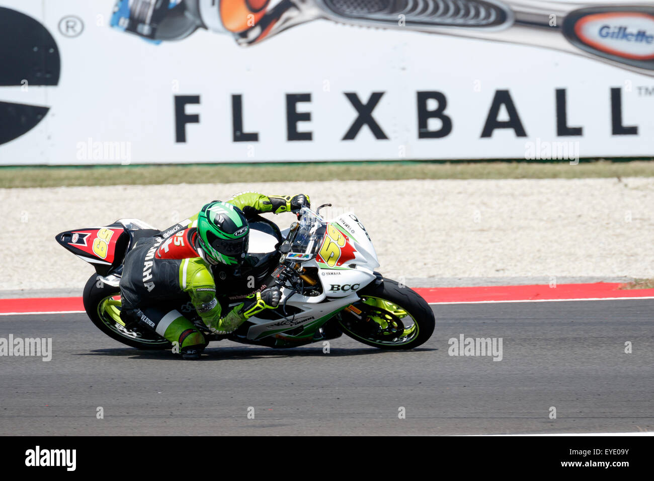 Misano Adriatico, Italy - June 20, 2015: Yamaha YZF R6 of BCC Racing ...