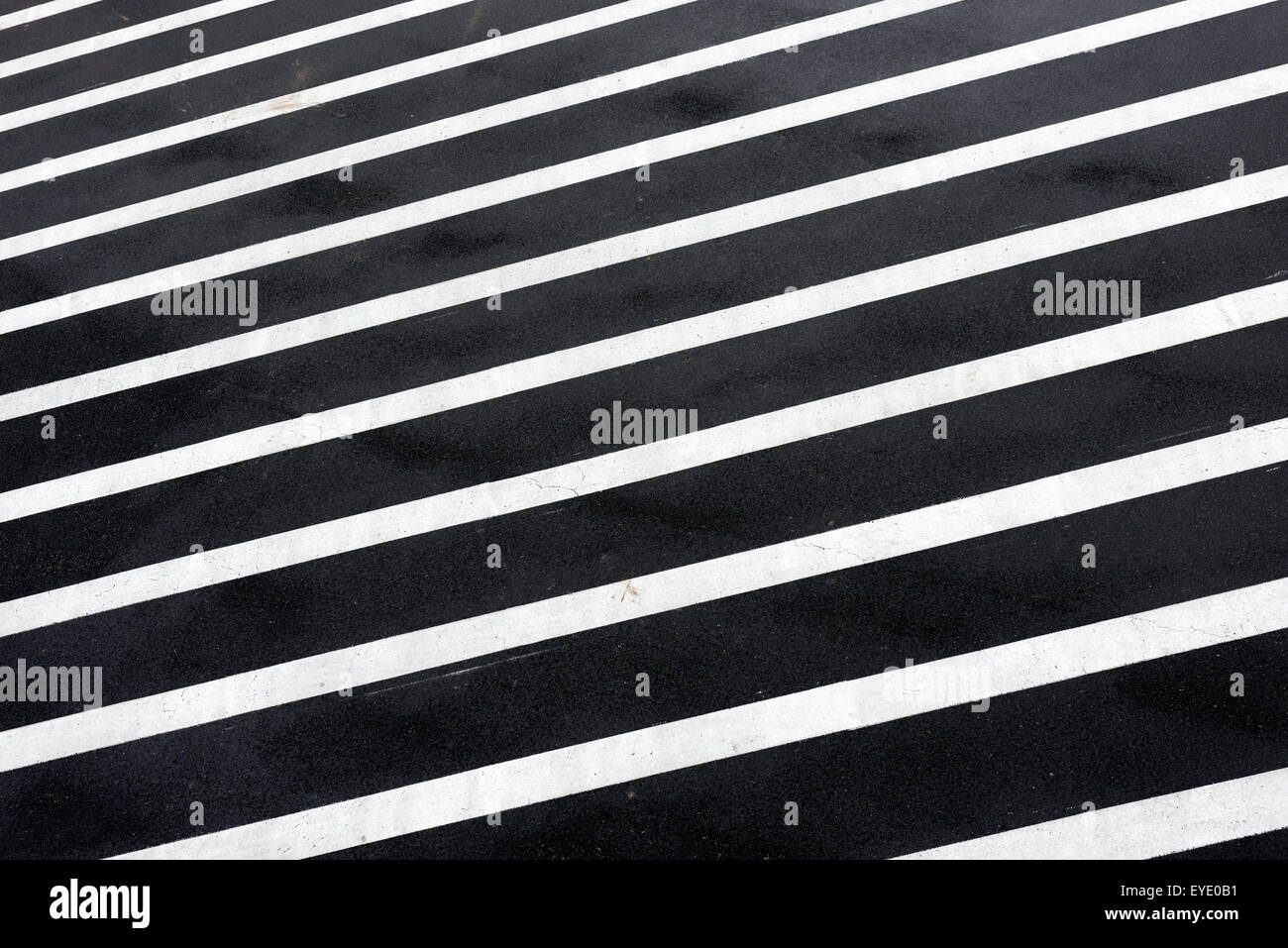Marks of parallel lines on the road Stock Photo - Alamy