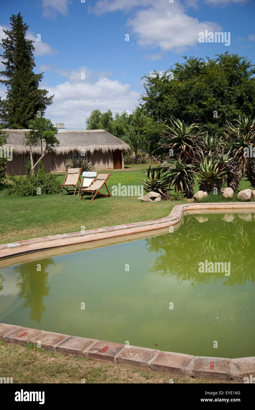 South Africa, Pond In Addo Elephant National Park; Garden Route Stock ...