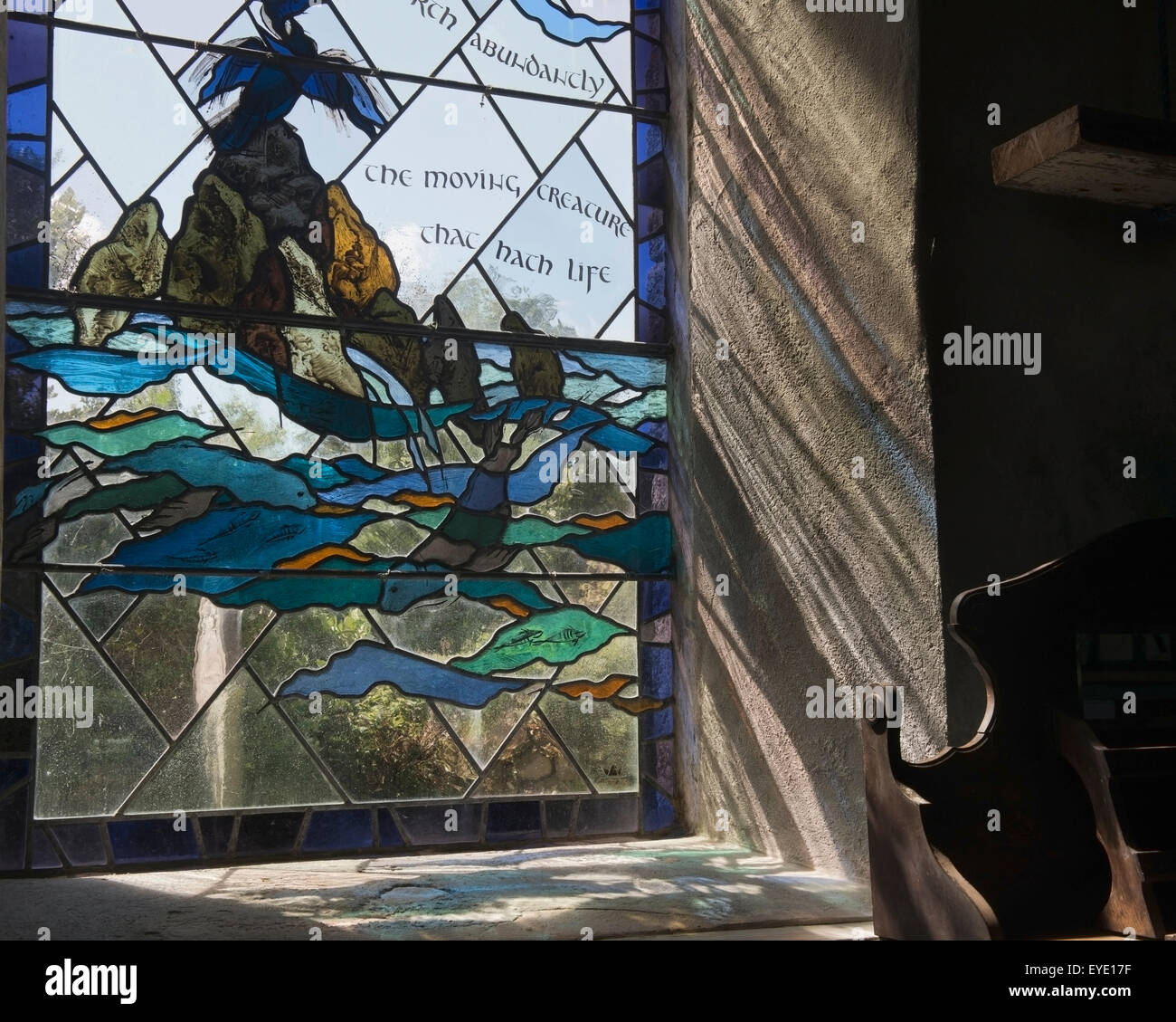 Stained Glass Window Created By Oriel Hicks. All Saint's Church, Bryher ...