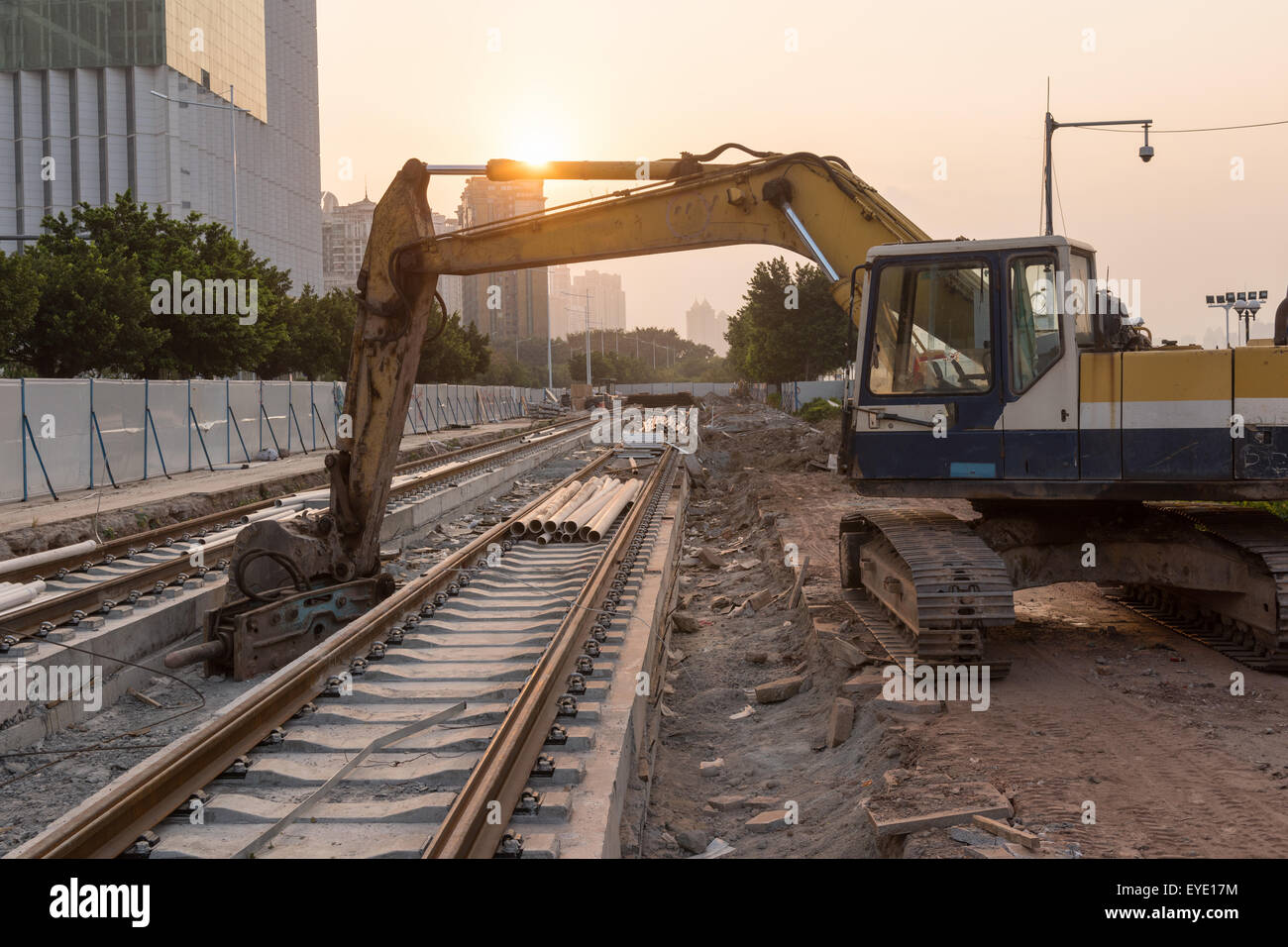 Railroad construction hi-res stock photography and images - Alamy