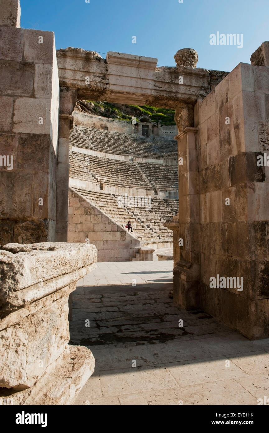 The Roman Amphitheatre Of Amman, Jordan, Middle East Stock Photo - Alamy