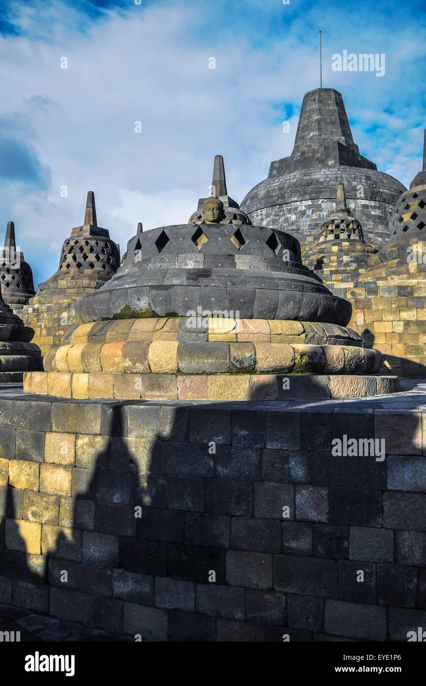 Stupa Borobudur in Yogjakarta in Java, indonesia Stock Photo - Alamy