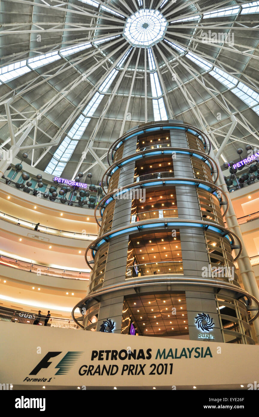 Kuala Lumpur, Malaysia - April 10, 2011: Formula 1 symbolic arca during ...