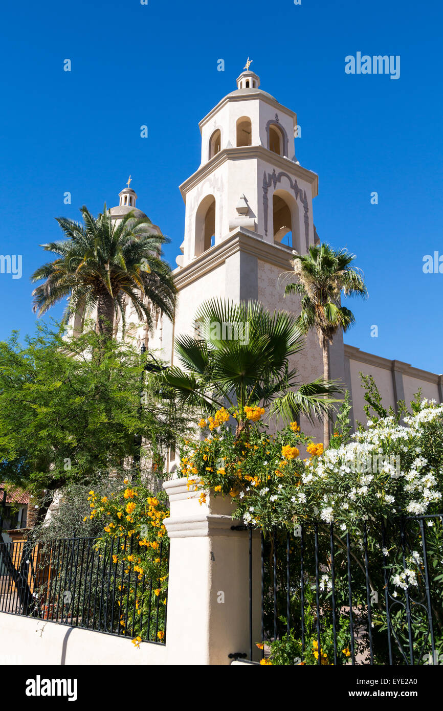 The St. Augustine Cathedral in downtown Tucson, Arizona, USA Stock ...