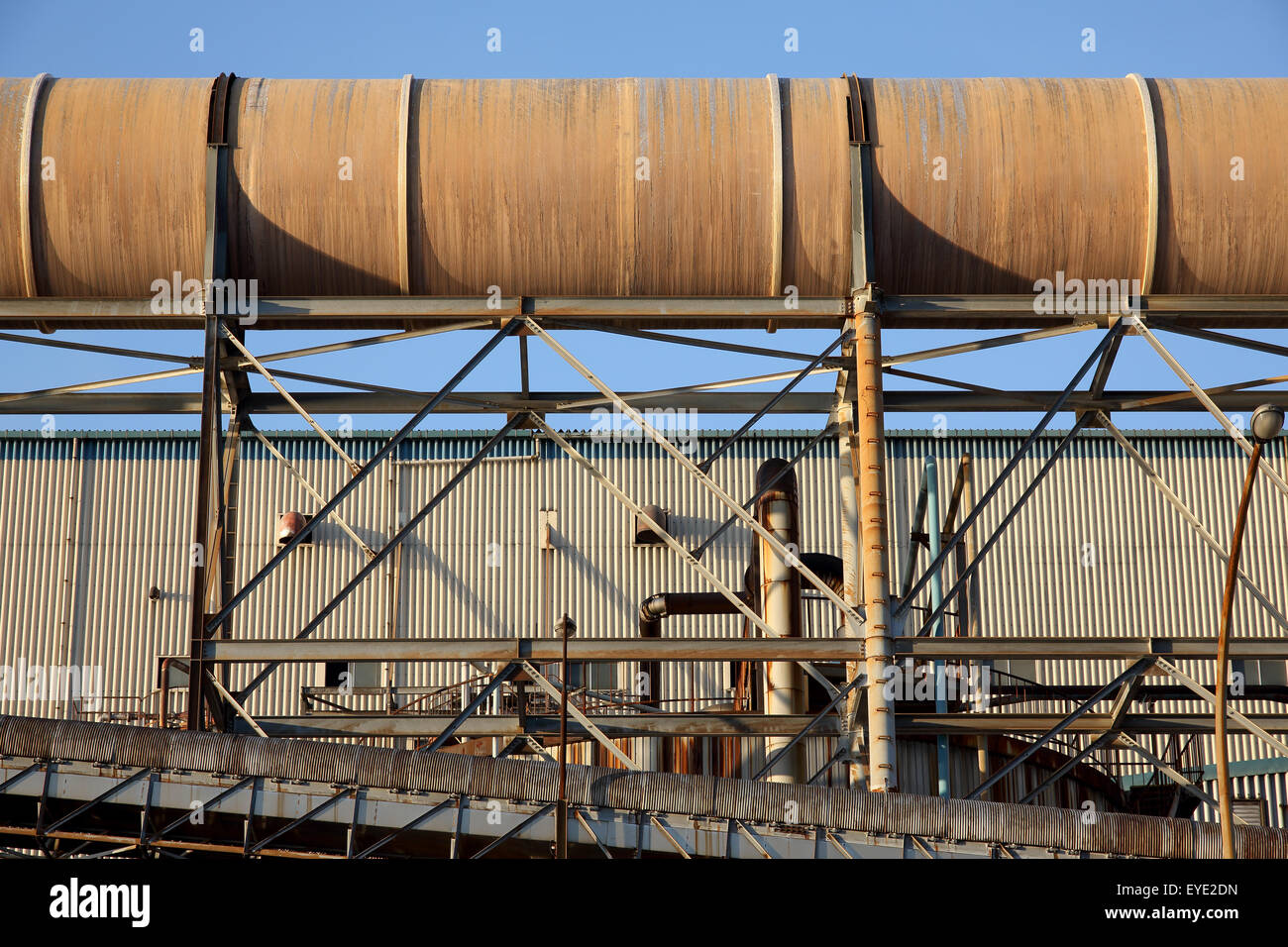 Steel pipes of the power station Stock Photo - Alamy