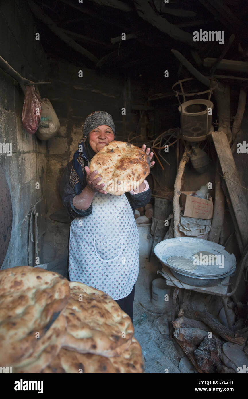 The Female Village Breadmaker, Orjan Bakery Near The Al Ayoun Trail ...