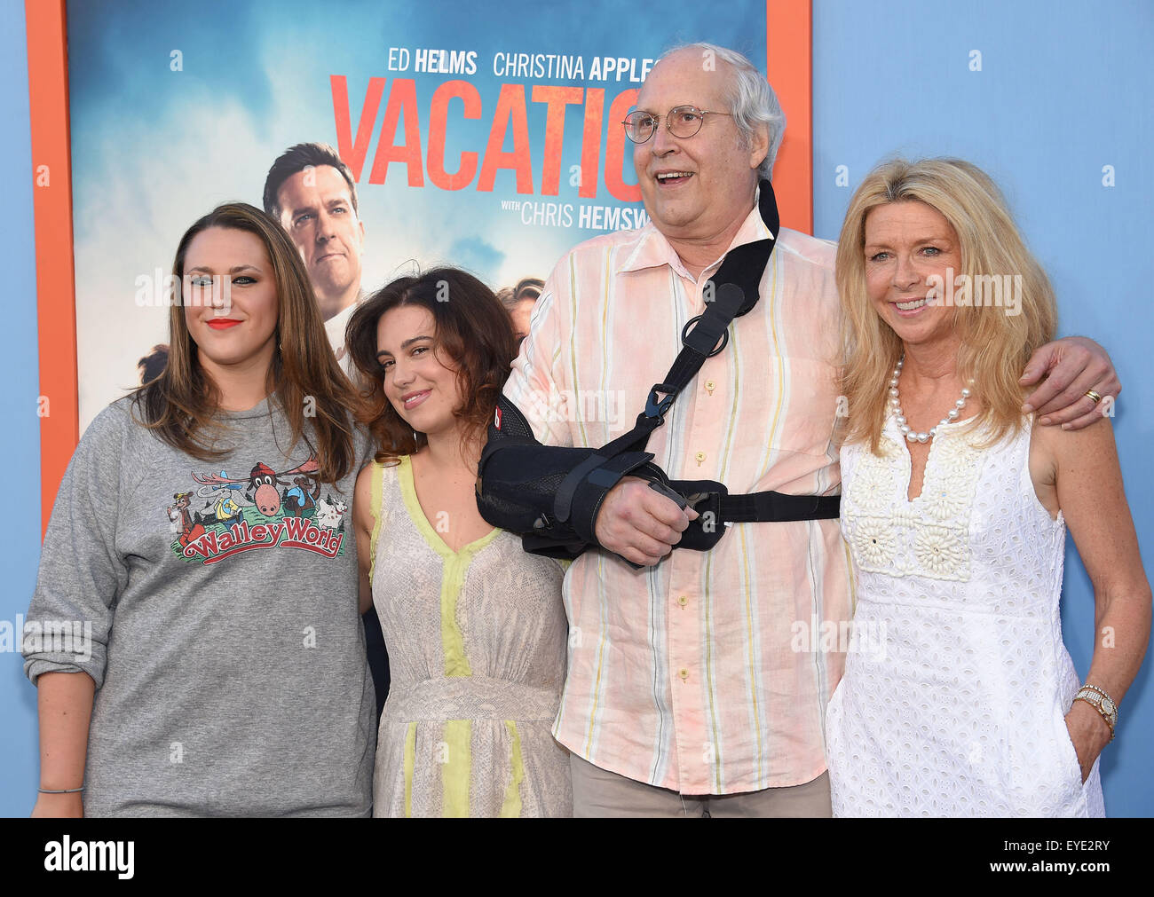 Westwood, California, USA. 27th July, 2015. Chevy Chase arrives for the ...