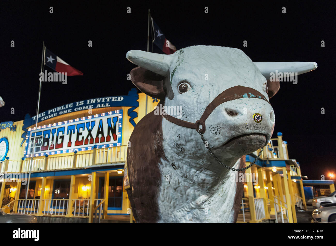 The Big Texan Steak Ranch Restaurant, Amarillo, Texas, Usa Stock Photo ...