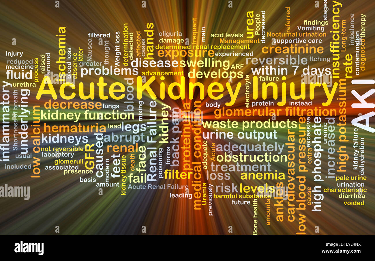 Background concept wordcloud illustration of acute kidney injury AKI ...