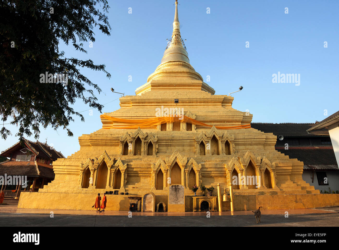 Wat Jong Kham, Kyaing Tong, Golden Triangle, Shan State, Myanmar Stock ...