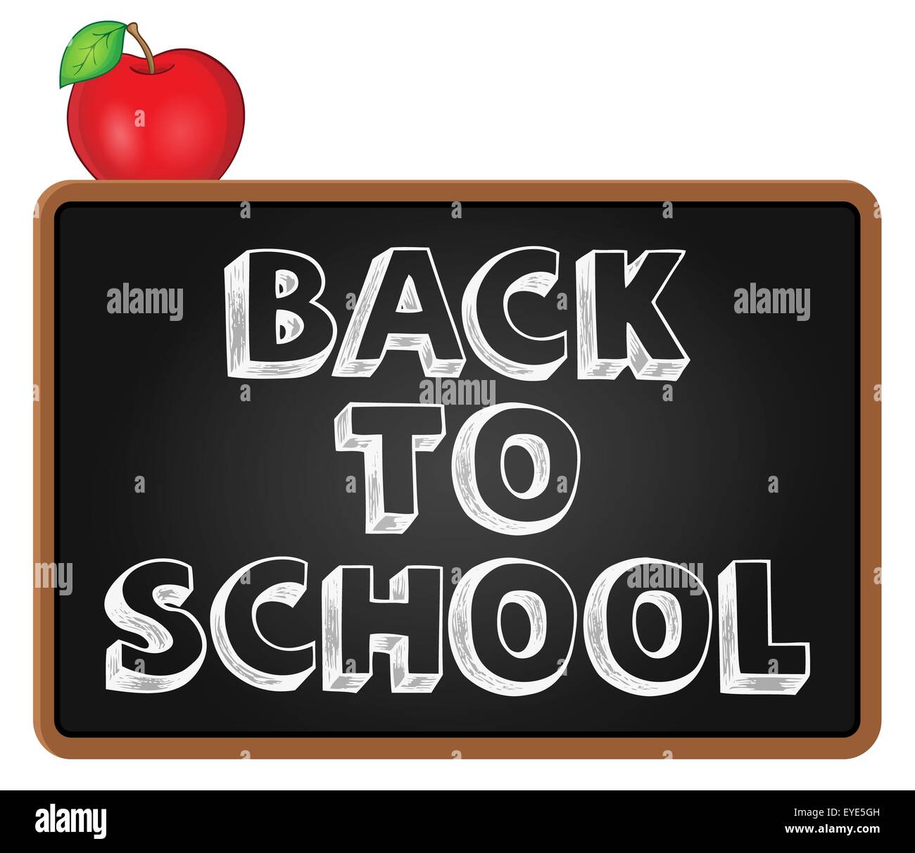 Back to school topic 5 - picture illustration Stock Photo - Alamy