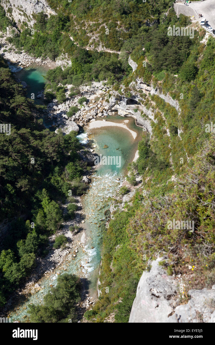 The Verdon gorges seen from the vantage point of the "Sublime place ...