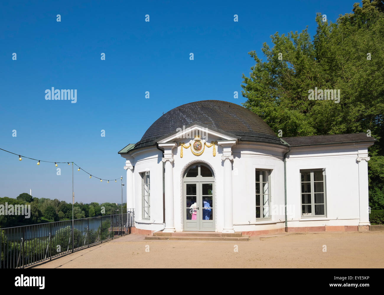 Breakfast Pavilion in the castle garden, Aschaffenburg, Lower Franconia ...