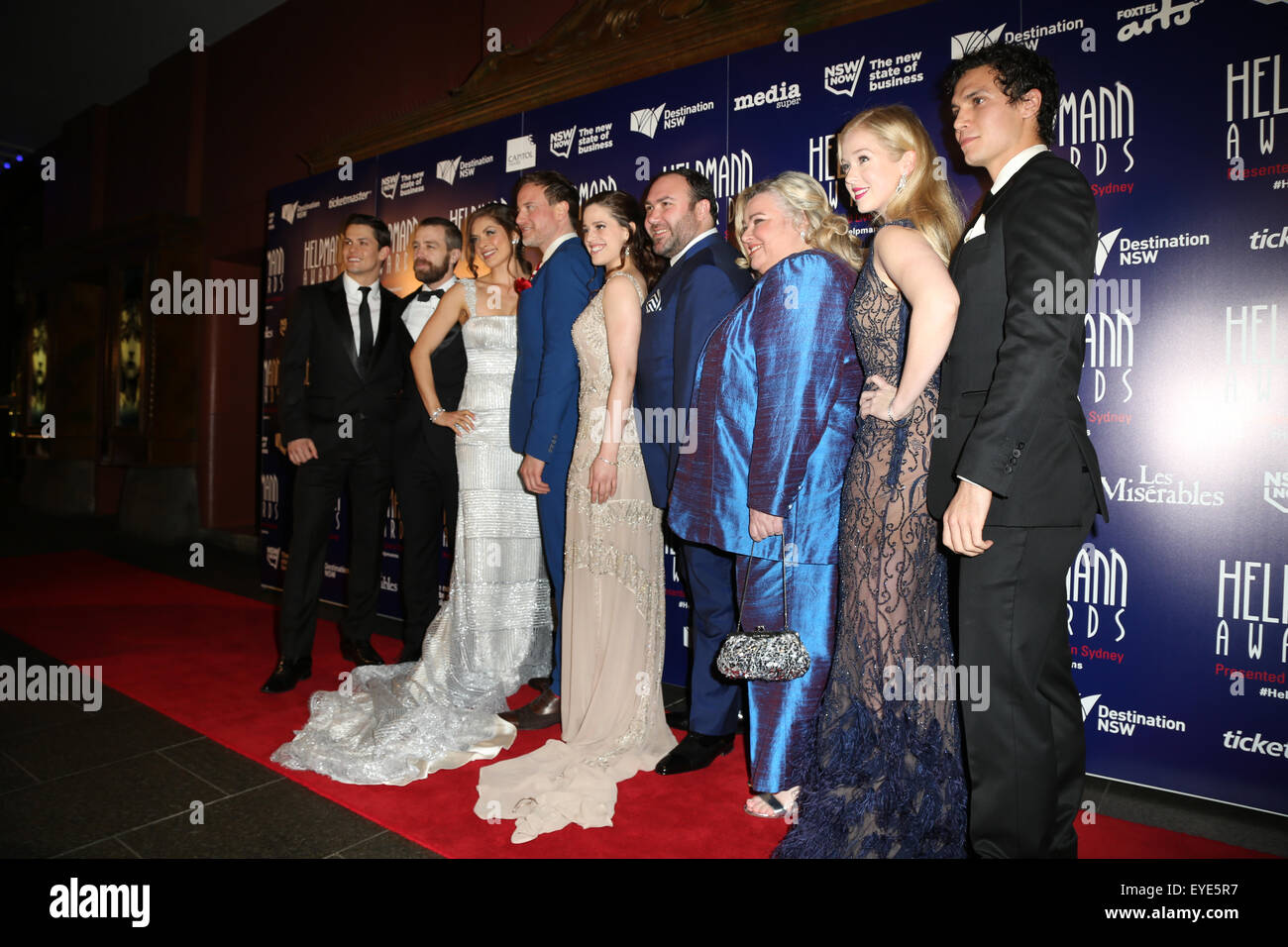 Sydney, Australia. 27 July 2015. The cast of 'Les Misérables' arrive on ...