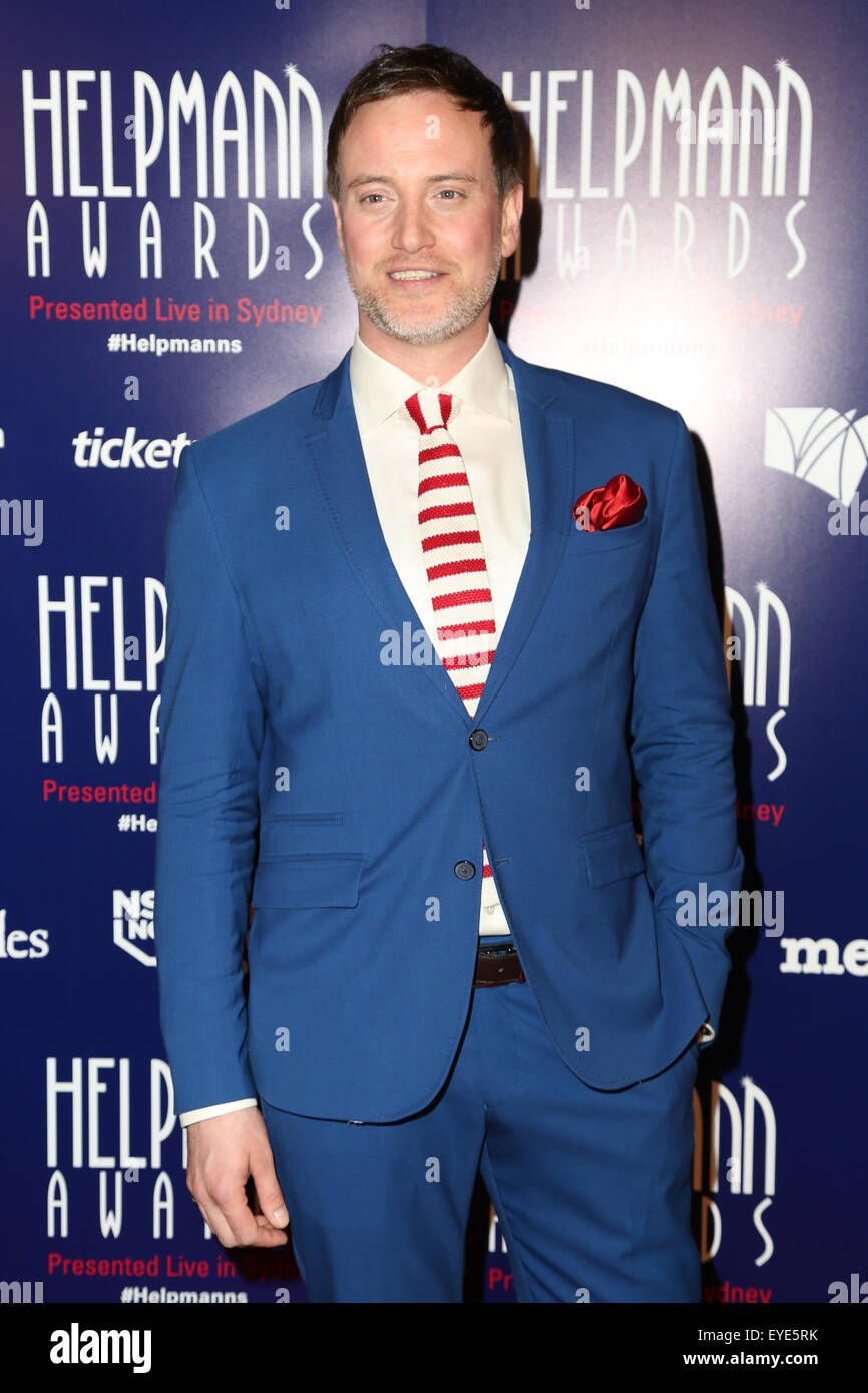 Sydney, Australia. 27 July 2015. Hayden Tee arrives on the red carpet ...