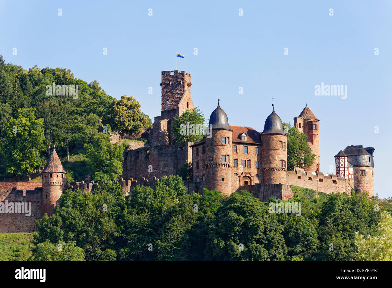 Wertheim Castle, Tauberfranken, Baden-Württemberg, Germany Stock Photo ...