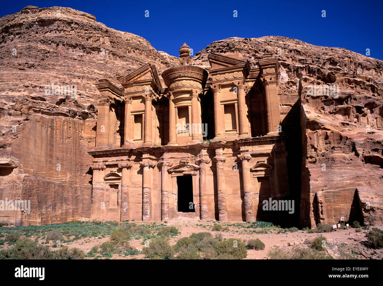 Monastery; Petra, Jordan Stock Photo - Alamy