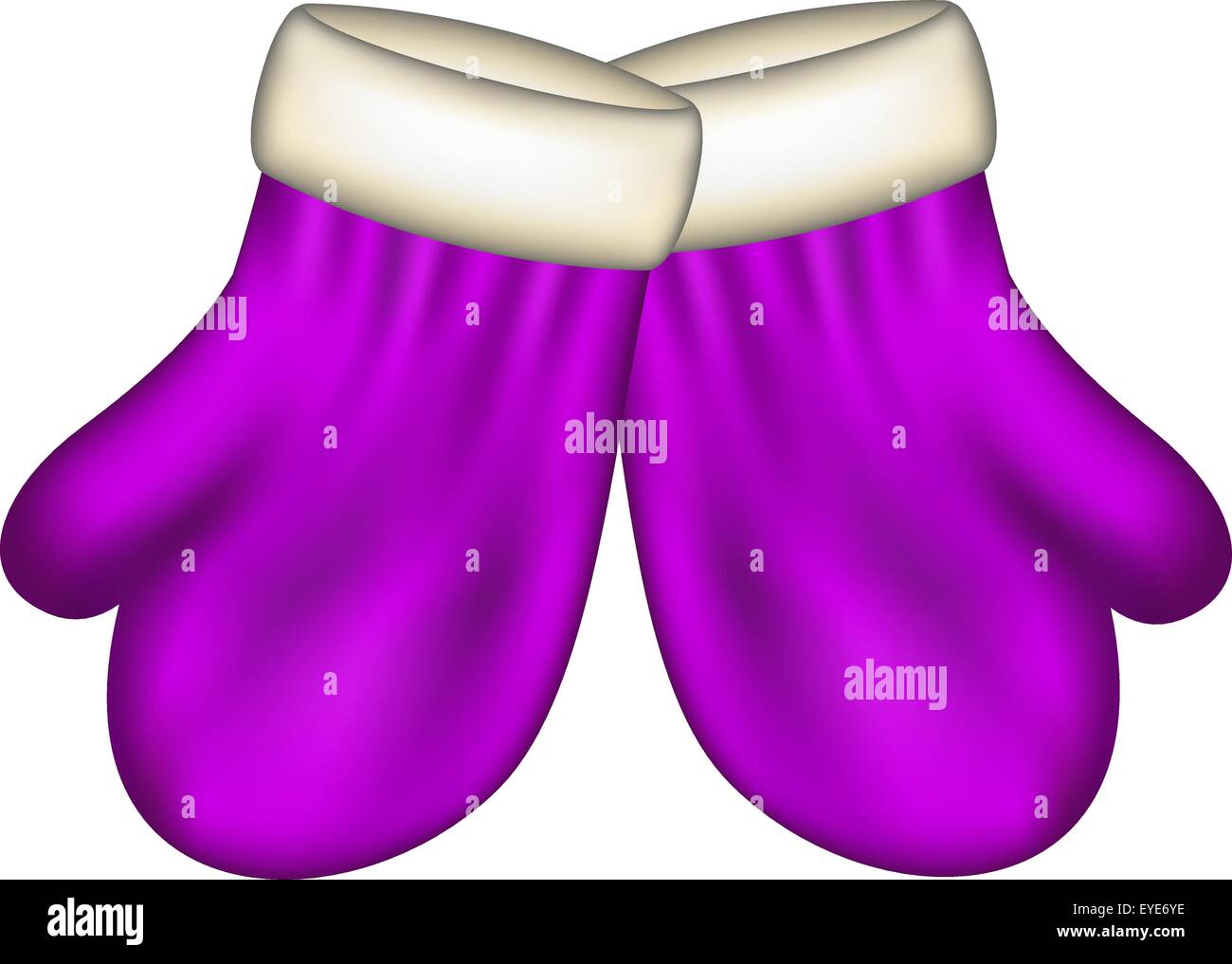 Fluffy purple gloves Stock Vector Images - Alamy
