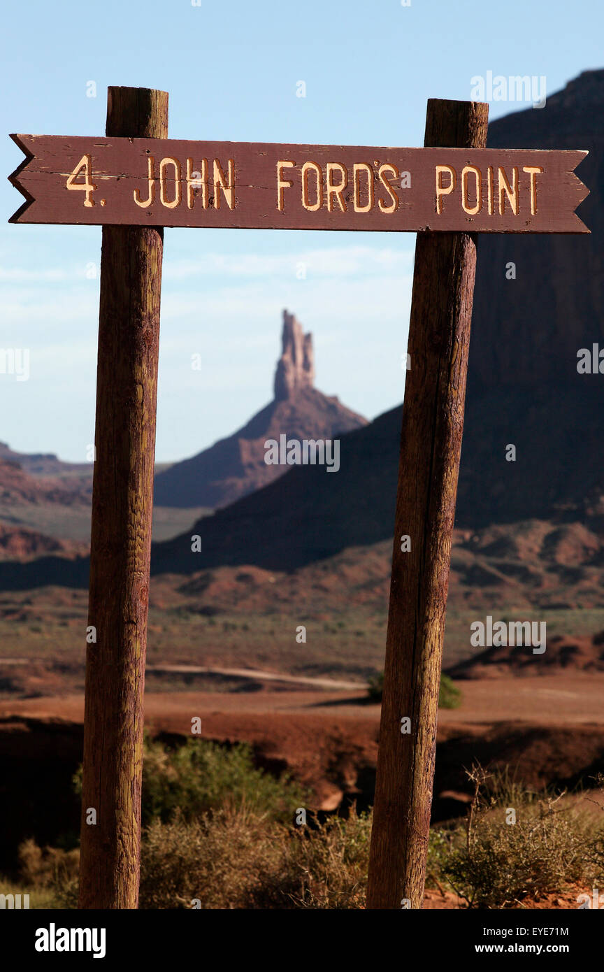 Usa, Arizona, John Ford Point In Monument Valley Navajo Tribal Park ...