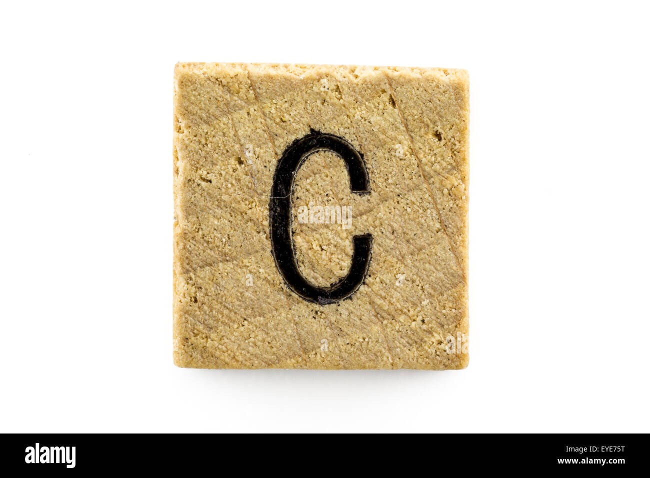 Wooden alphabet blocks with letters C (Isolated Stock Photo - Alamy