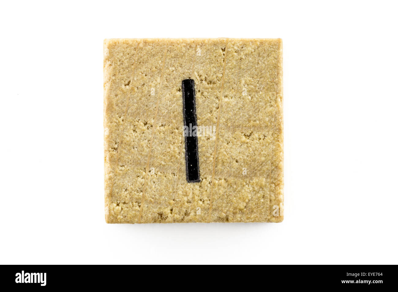 Wooden alphabet blocks with letters I (Isolated Stock Photo - Alamy