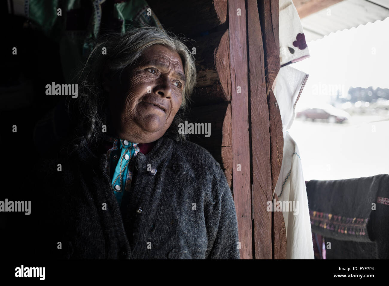 Very old poor senior woman serious hi-res stock photography and images ...