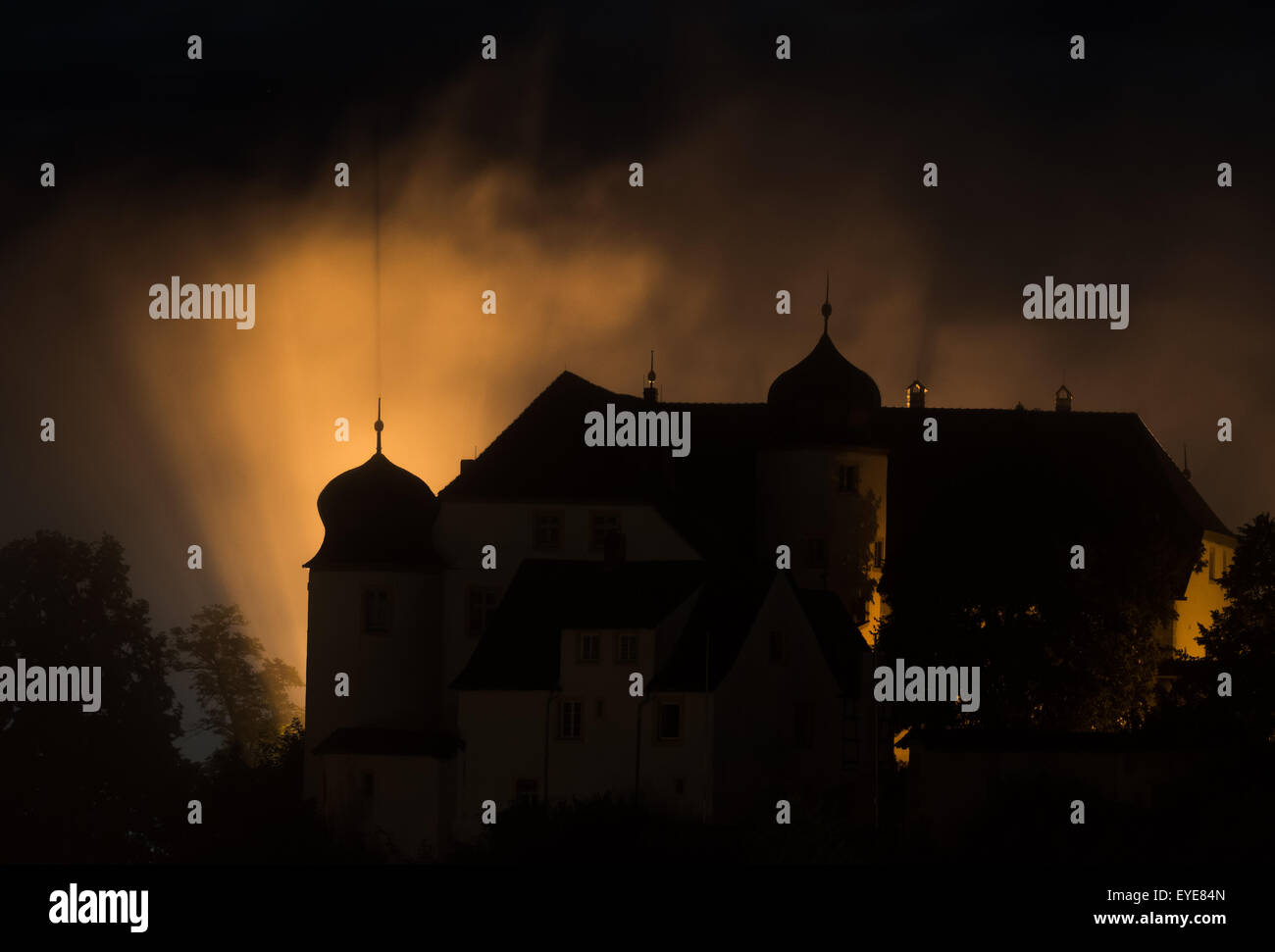 Aufsess, Germany. 28th July, 2015. Schloss Unteraufsess castle ...