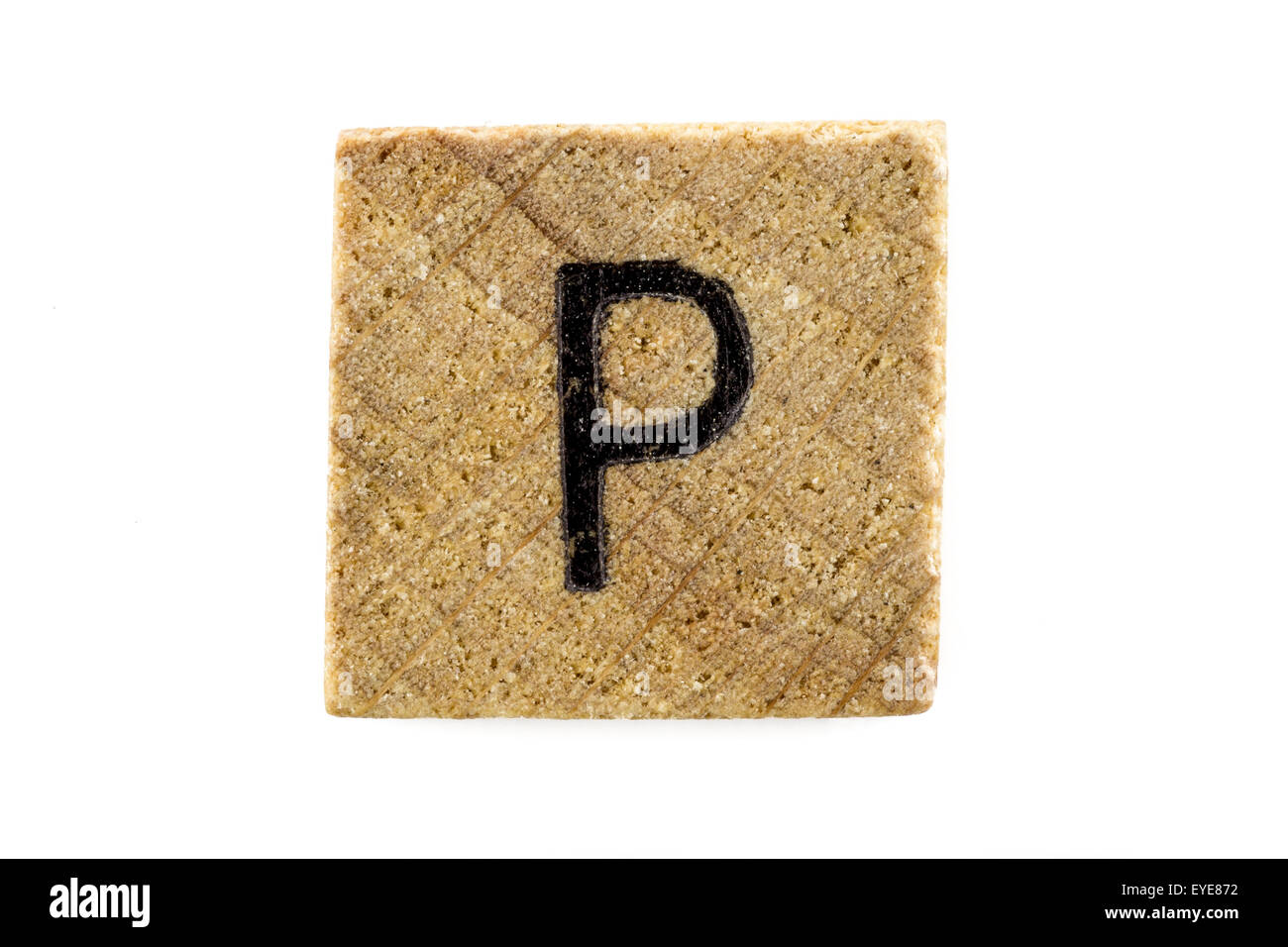 Wooden alphabet blocks with letters P (Isolated Stock Photo - Alamy